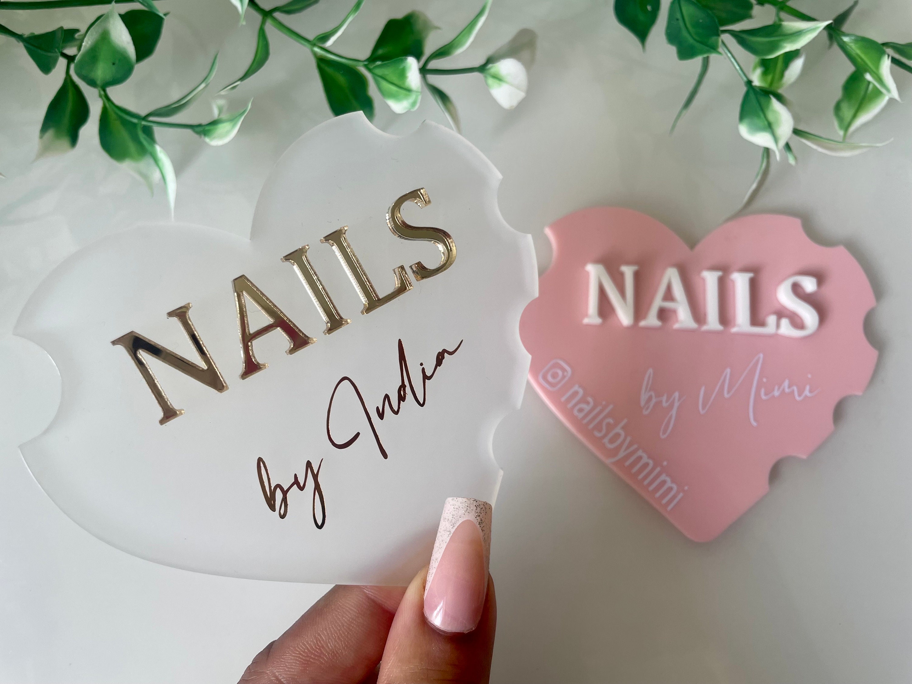 Heart Shape Nail Prop, Nail Advertising Social Media Tool, Nail Tech ...