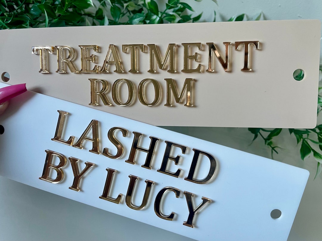 3D Custom Door Sign, Business Sign, Treatment Room, Salon Door Sign ...