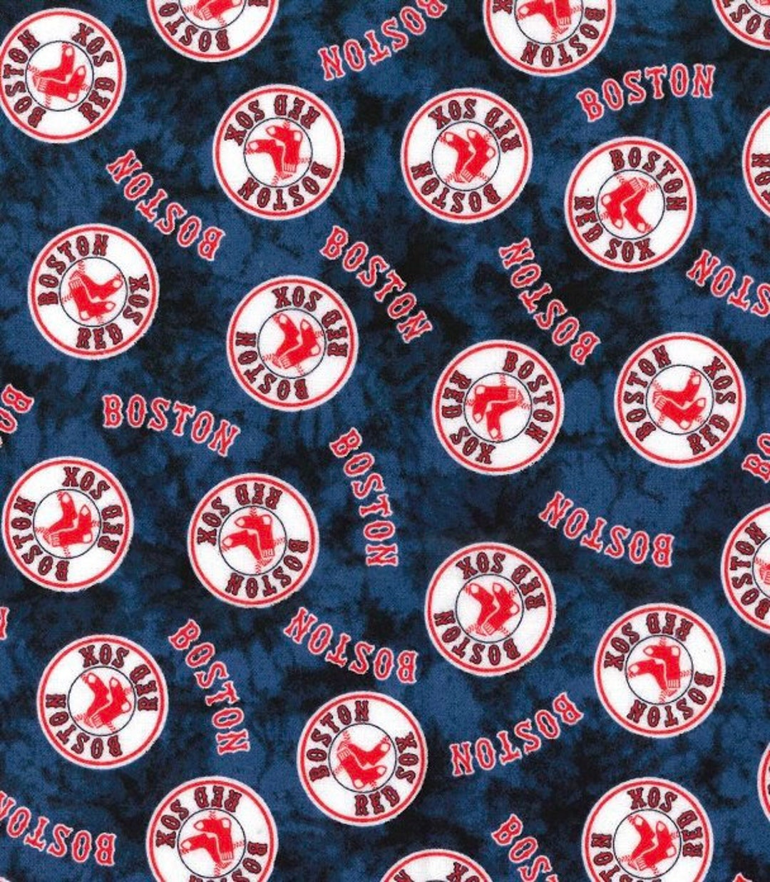 Boston Red Sox Tie Dye Flannel Fabric - Etsy