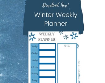Printable Snowman Planner Set - Weekly & Daily Schedules - To-do Lists ...