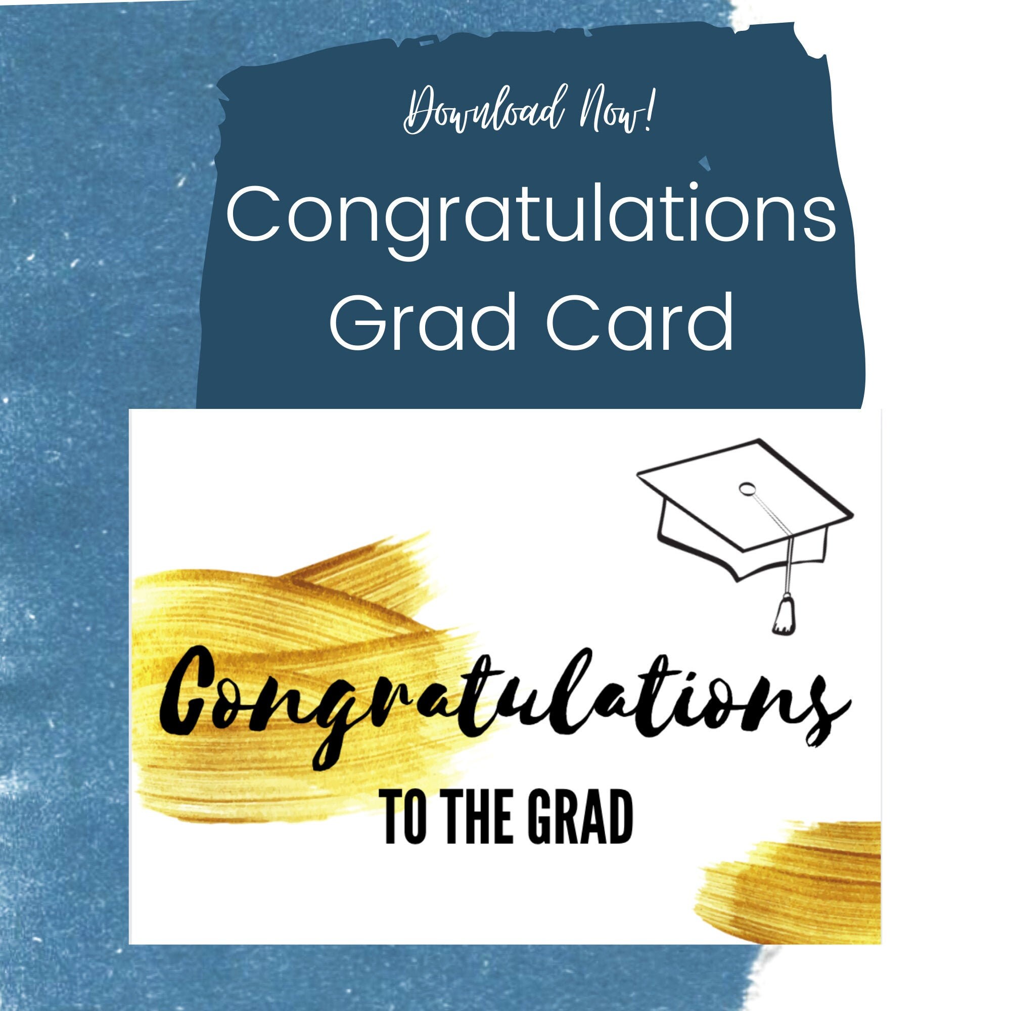 Congratulations to the Grad Card Digital Download - Etsy