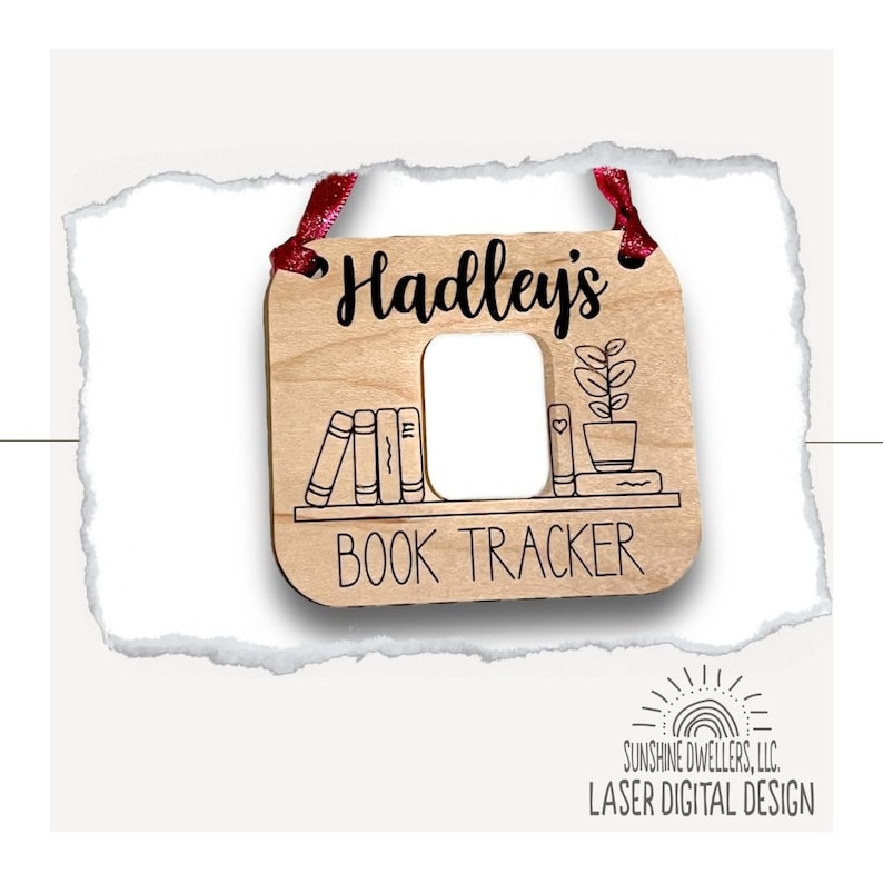 Book Tracker Laser SVG, Magnet Book Tracker, Dry Erase Book Tracker ...