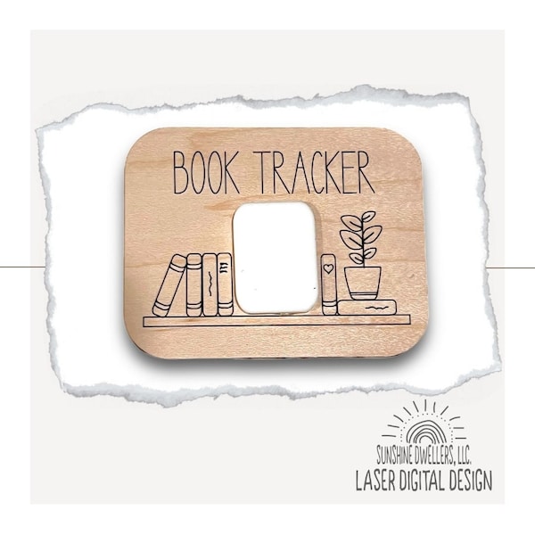 Book Tracker Svg - Etsy