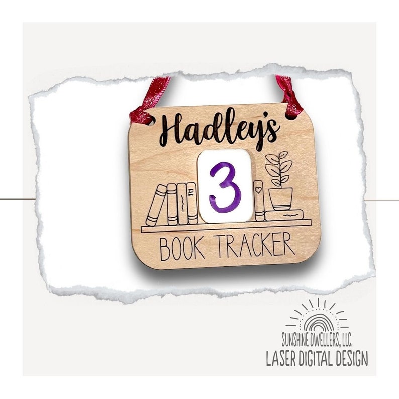 Book Tracker Laser SVG, Magnet Book Tracker, Dry Erase Book Tracker ...