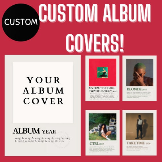 Personalized Digital Printable Custom Album Cover Songs - Etsy