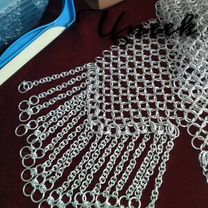 Chainmail Scarf Handmade European Weave Chainmaille Scarf Uneek Look ...