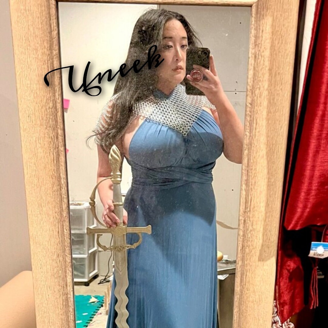 Chainmail Collar With Small Shoulder Chain Layers Metal Aluminium ...