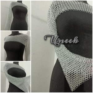 Aluminum Chainmail Shrug, Full Sleeves, Medieval Armour, Ren Faire ...