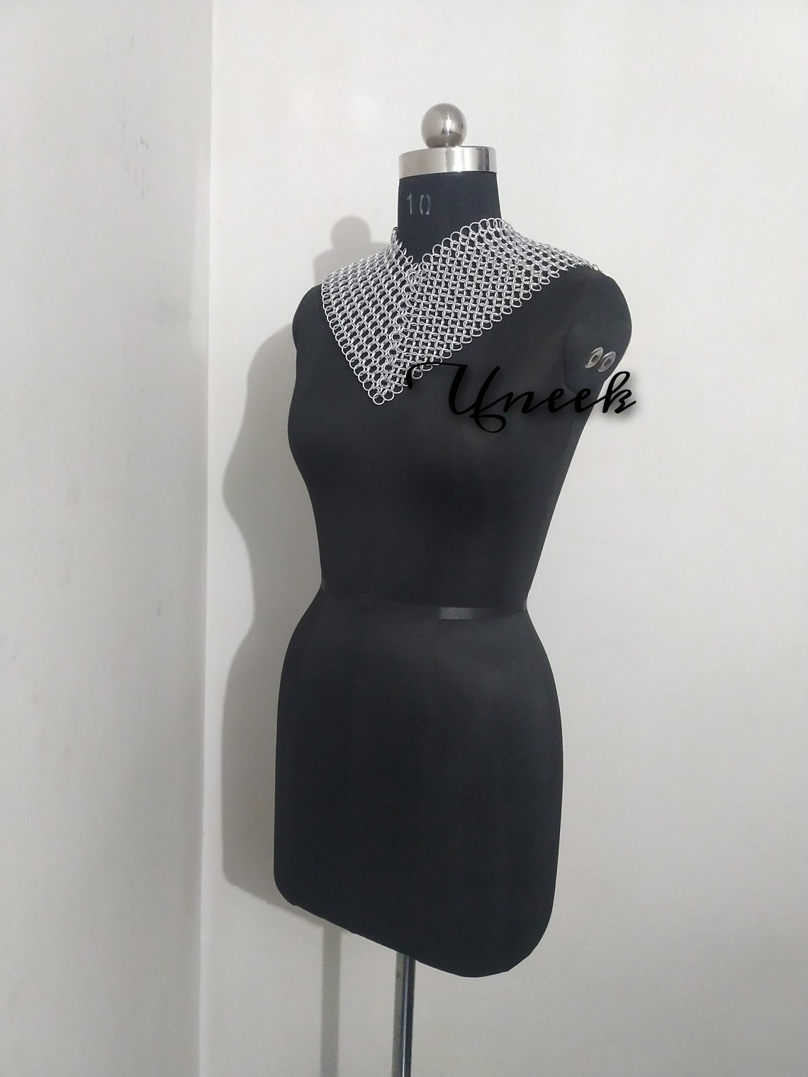 Chainmaille Collar Metal Aluminium Chainmail Jump Ring - Etsy