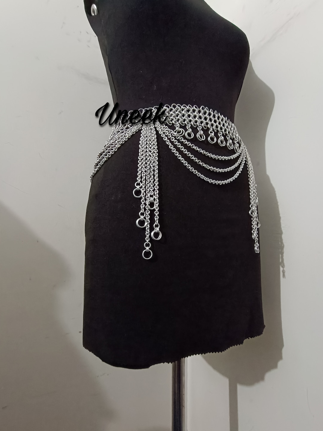 Chainmail Belly Dance Belt, Aluminum Chain Layers - Cosplay, SCA, LARP ...