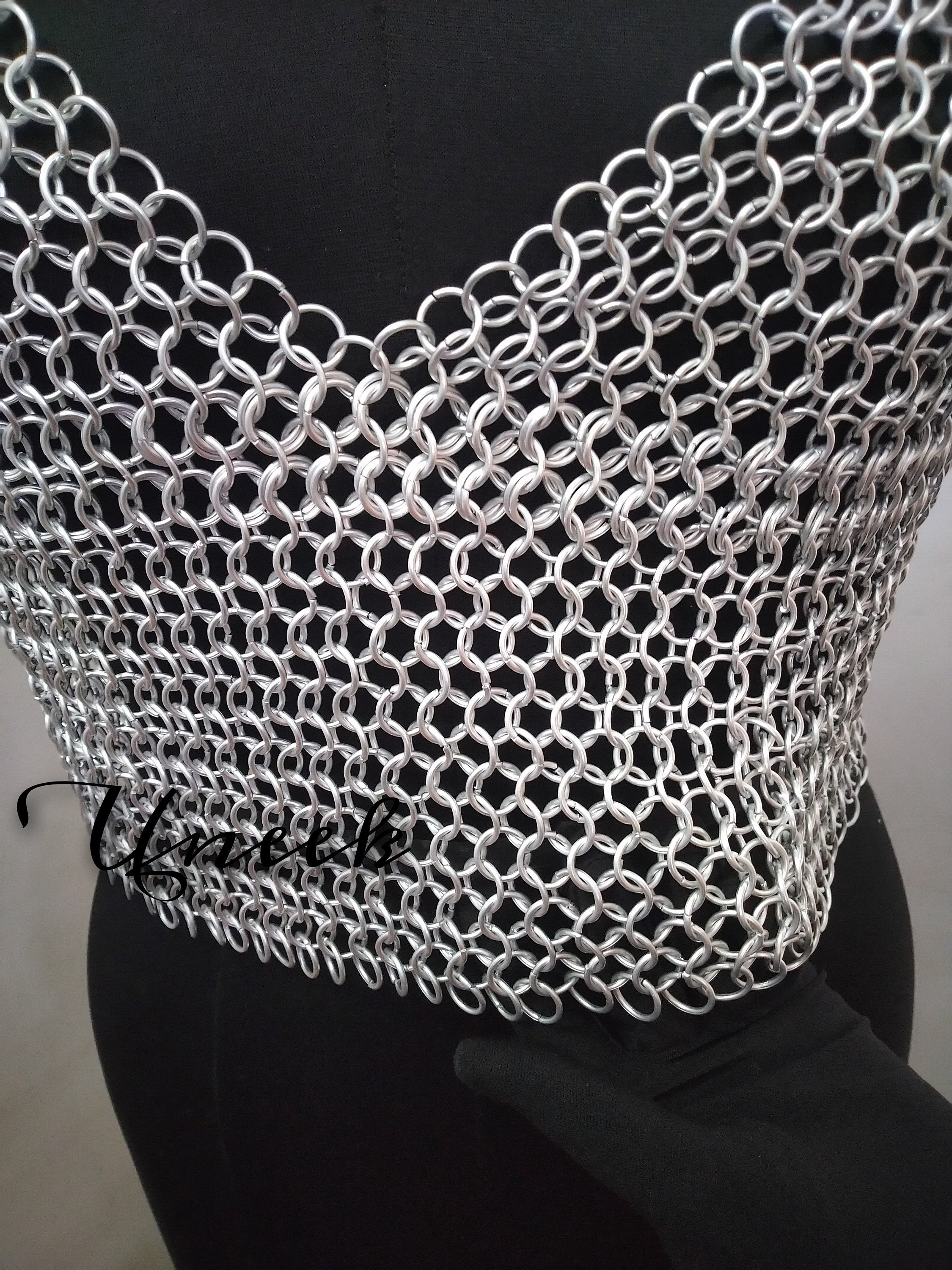 Handmade Aluminum Chainmail Halter Top, Partywear Bra - Etsy