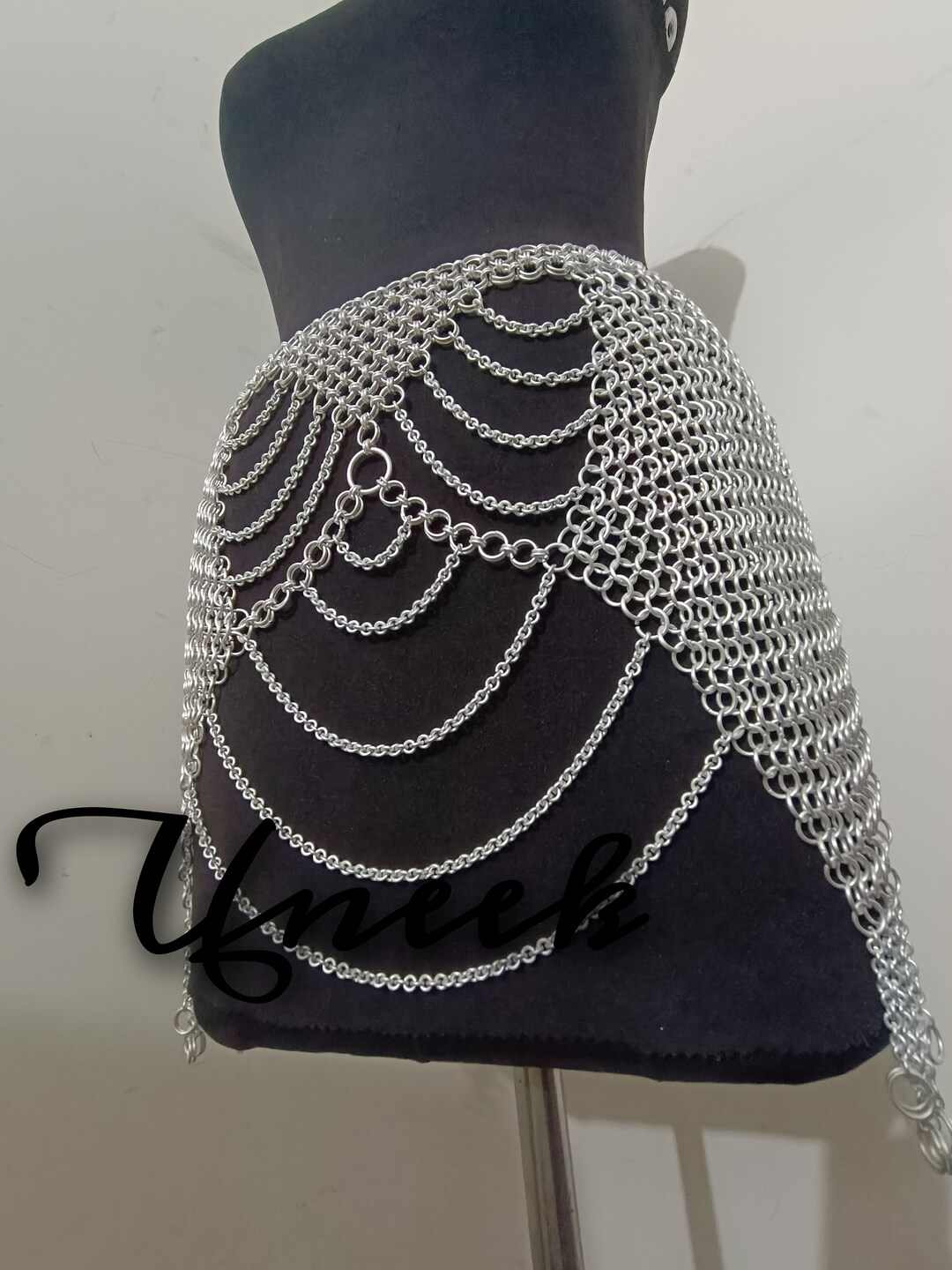 Chainmail Ornamental Japanese Weave Skirt Sides Design With Chain ...