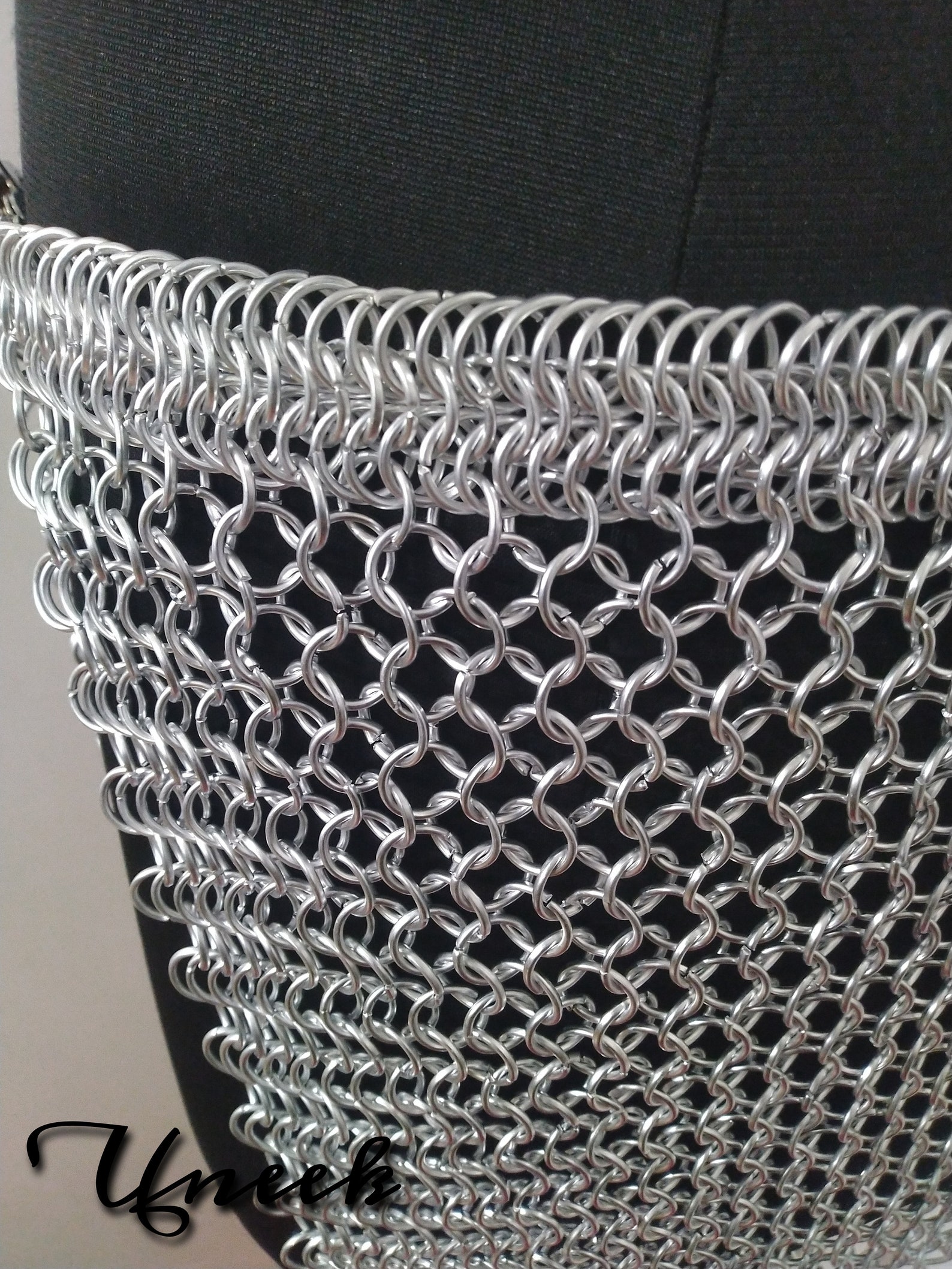Medieval Chainmail Handmade Jump Ring Skirt and Turtleneck Top - Etsy