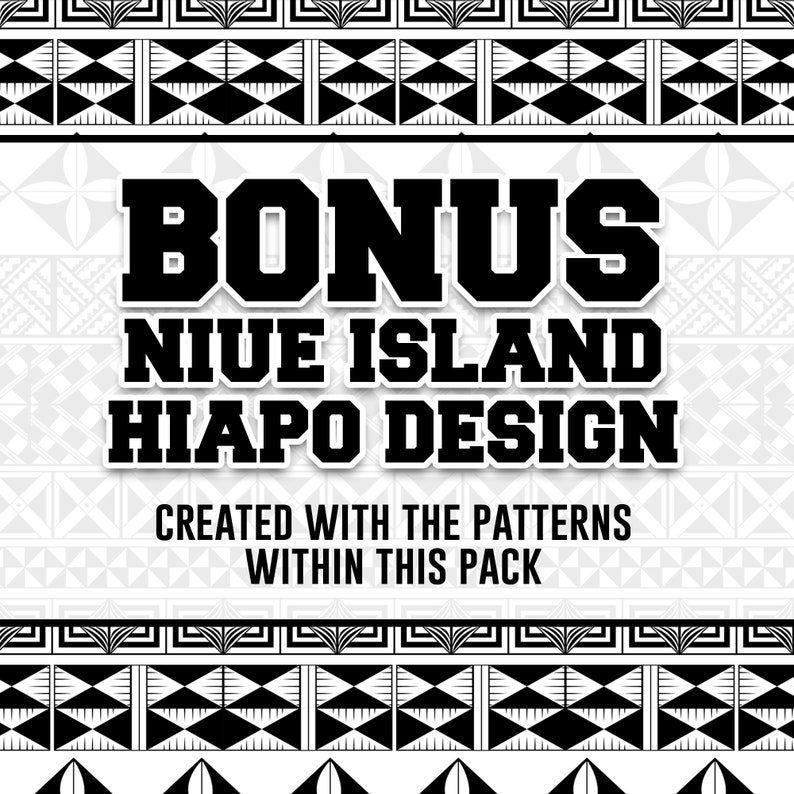 Niuean Hiapo Pattern Pack #1 - Etsy