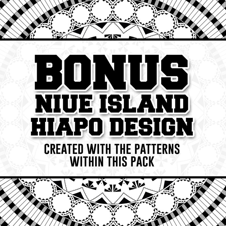 Niuean Hiapo Pattern Pack #2 - Etsy