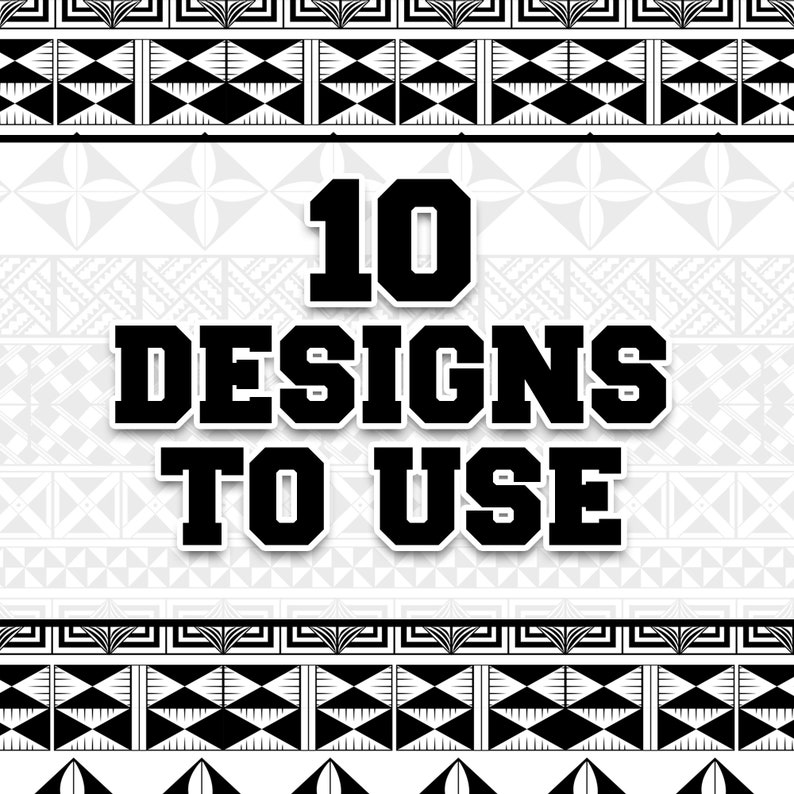 Niuean Hiapo Pattern Pack #1 - Etsy