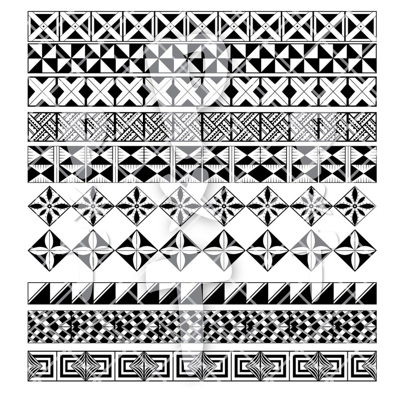 Niuean Hiapo Pattern Pack #1 - Etsy New Zealand