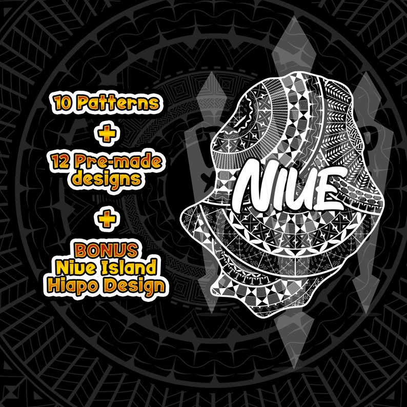 Niue Hiapo Pattern & Design Pack 3 - Etsy Australia