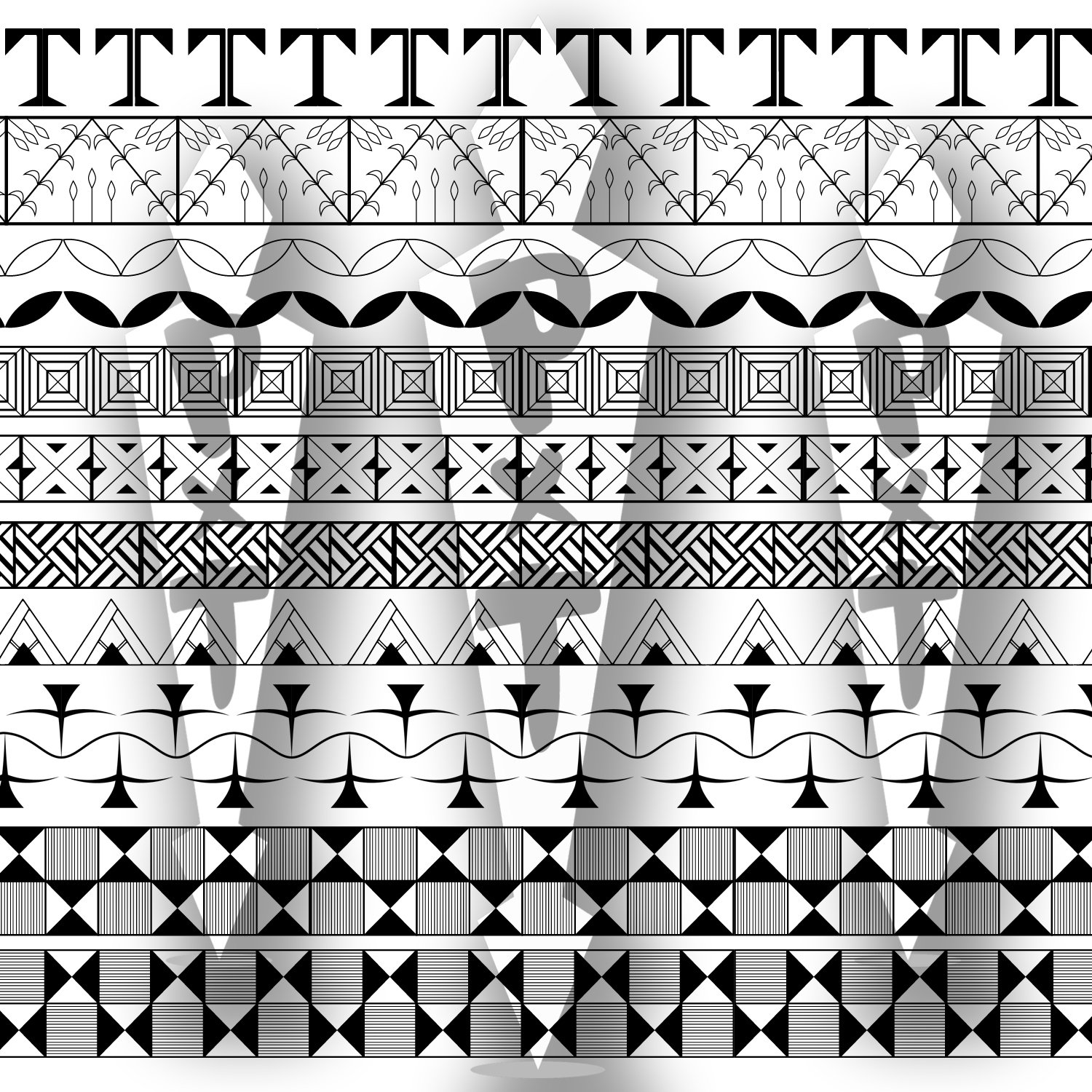 Niue Hiapo Pattern & Design Pack 3 - Etsy