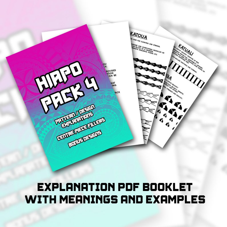 Niue Hiapo Pattern Pack 4 - Etsy New Zealand