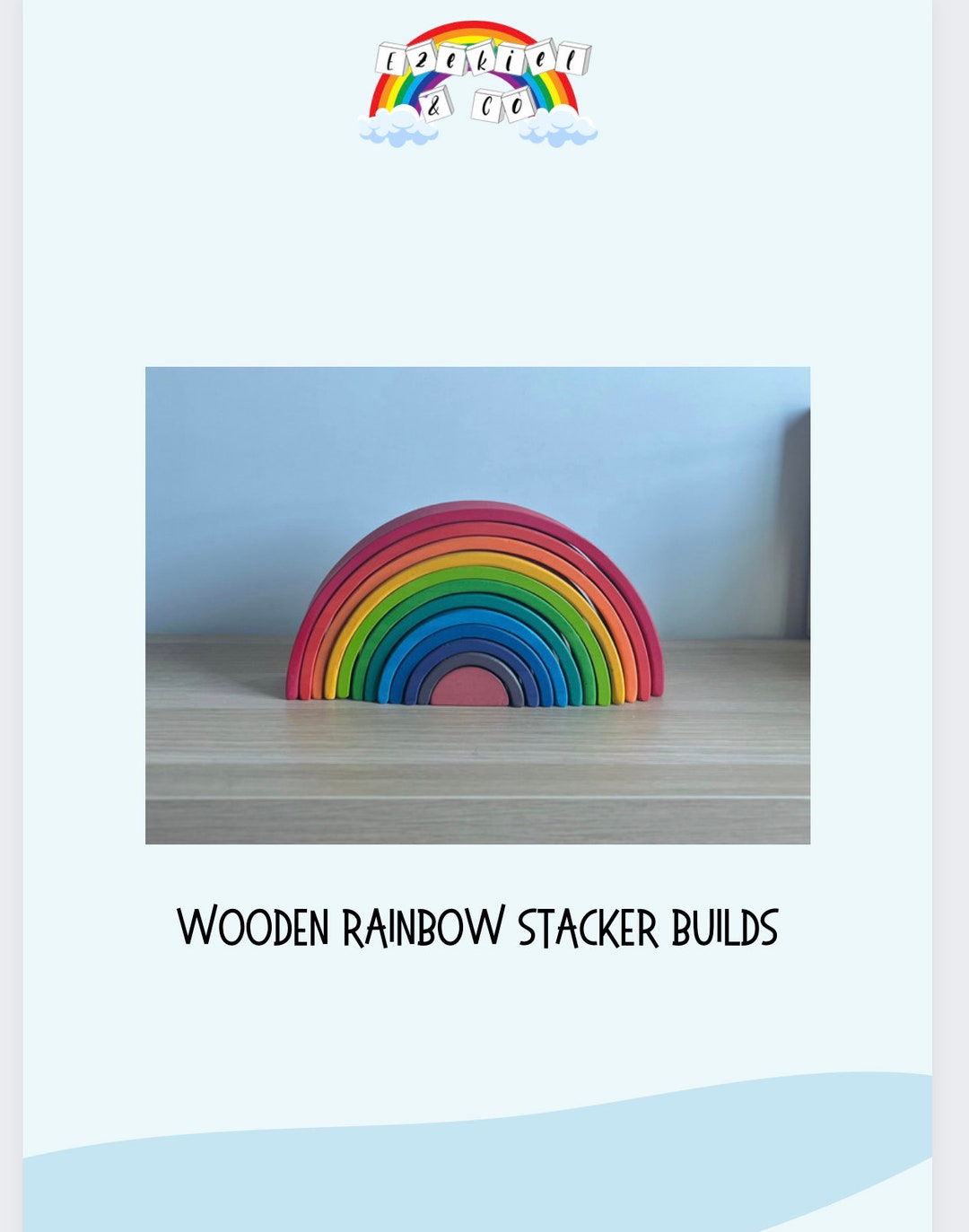 Wooden Rainbow Stacker Build Ideas Booklet - Etsy