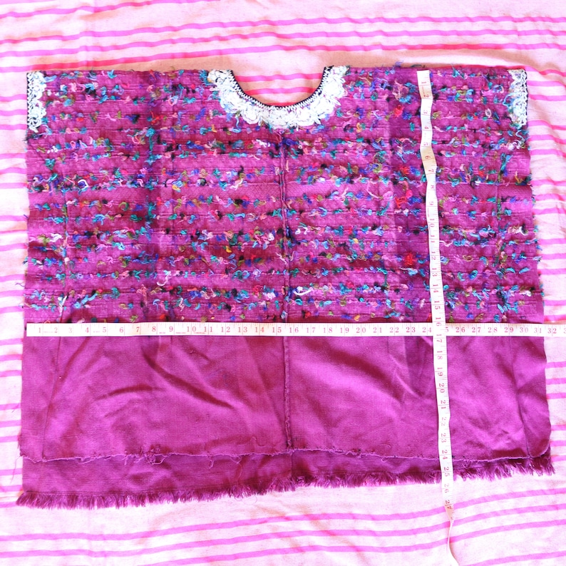 Mayan Wipil: Mexican Pink and White Guipil From San Lucas Toliman ...