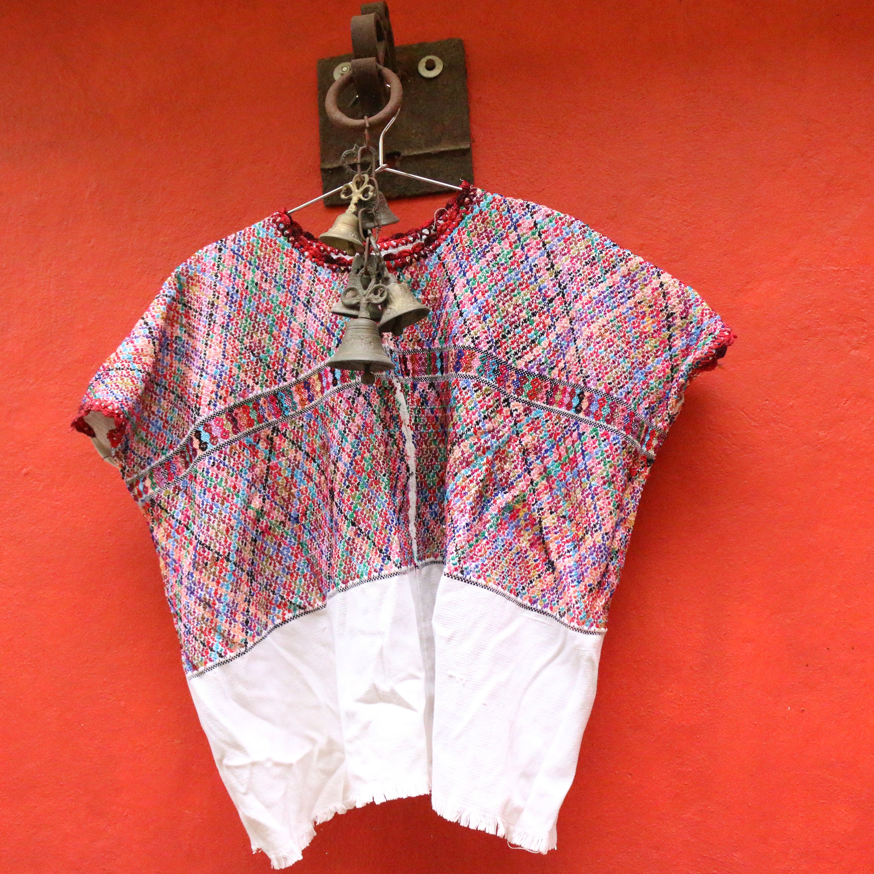 Mayan Wipil: Mexican Pink and White Guipil From San Lucas Toliman ...