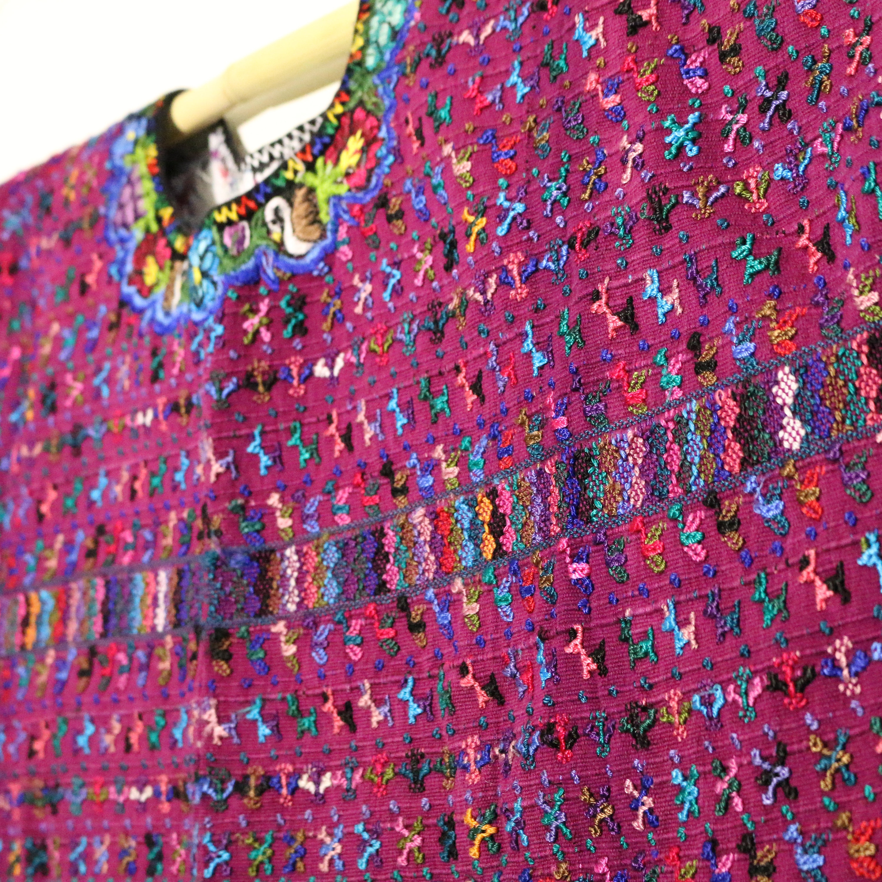 Mayan wipil: Mexican pink guipil San Lucas Toliman Sololá | Etsy