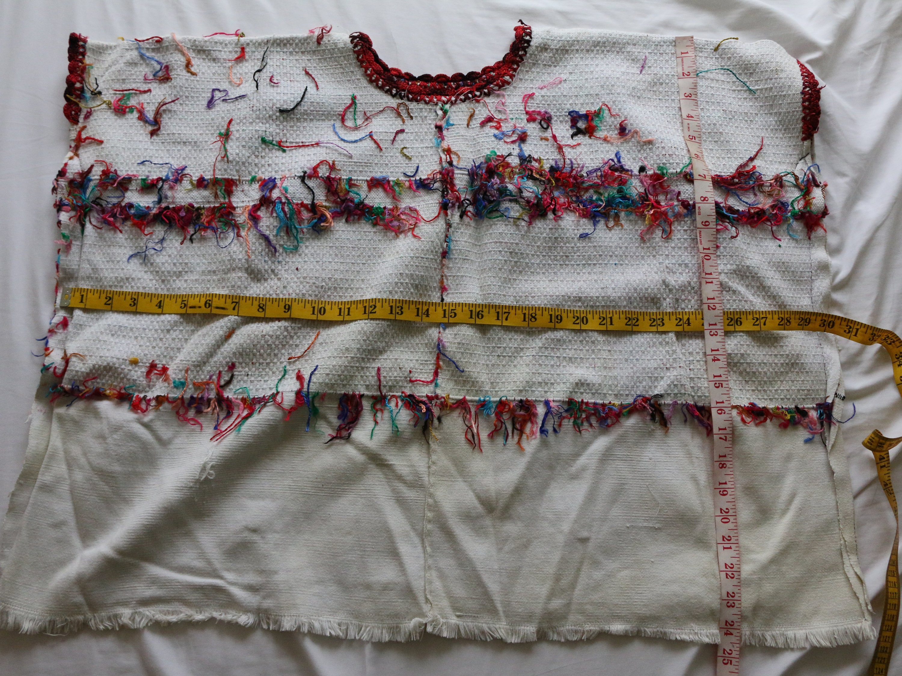 Mayan Wipil: Mexican Pink and White Guipil From San Lucas Toliman ...