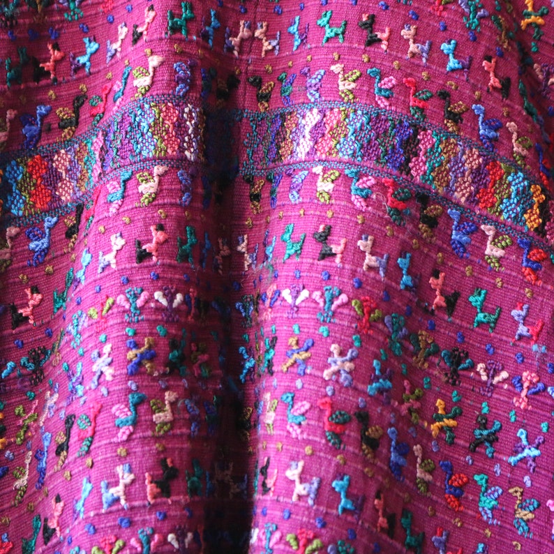 Mayan Wipil: Mexican Pink and White Guipil From San Lucas Toliman ...