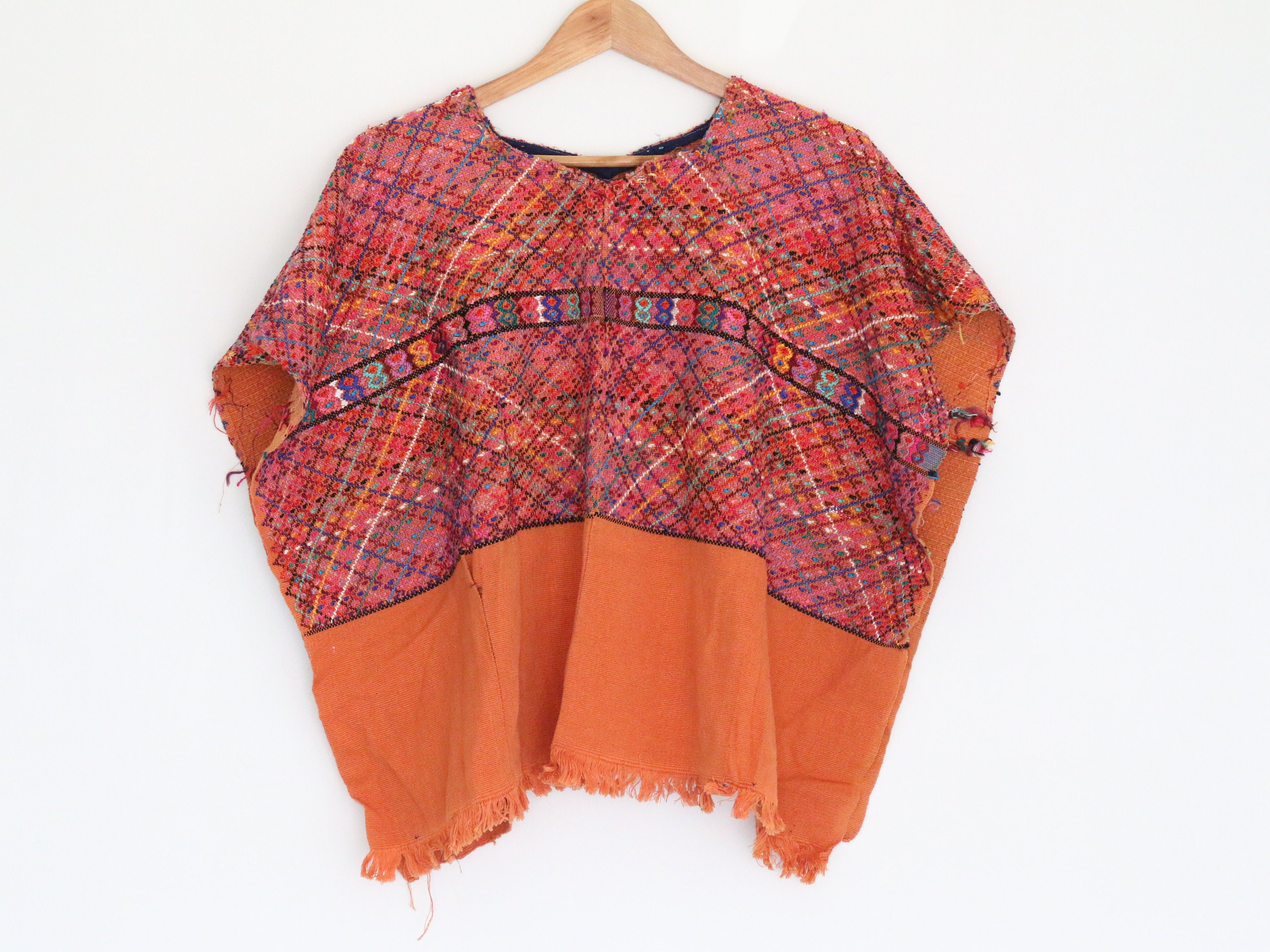 Mayan Wipil: Mexican Pink and White Guipil From San Lucas Toliman ...