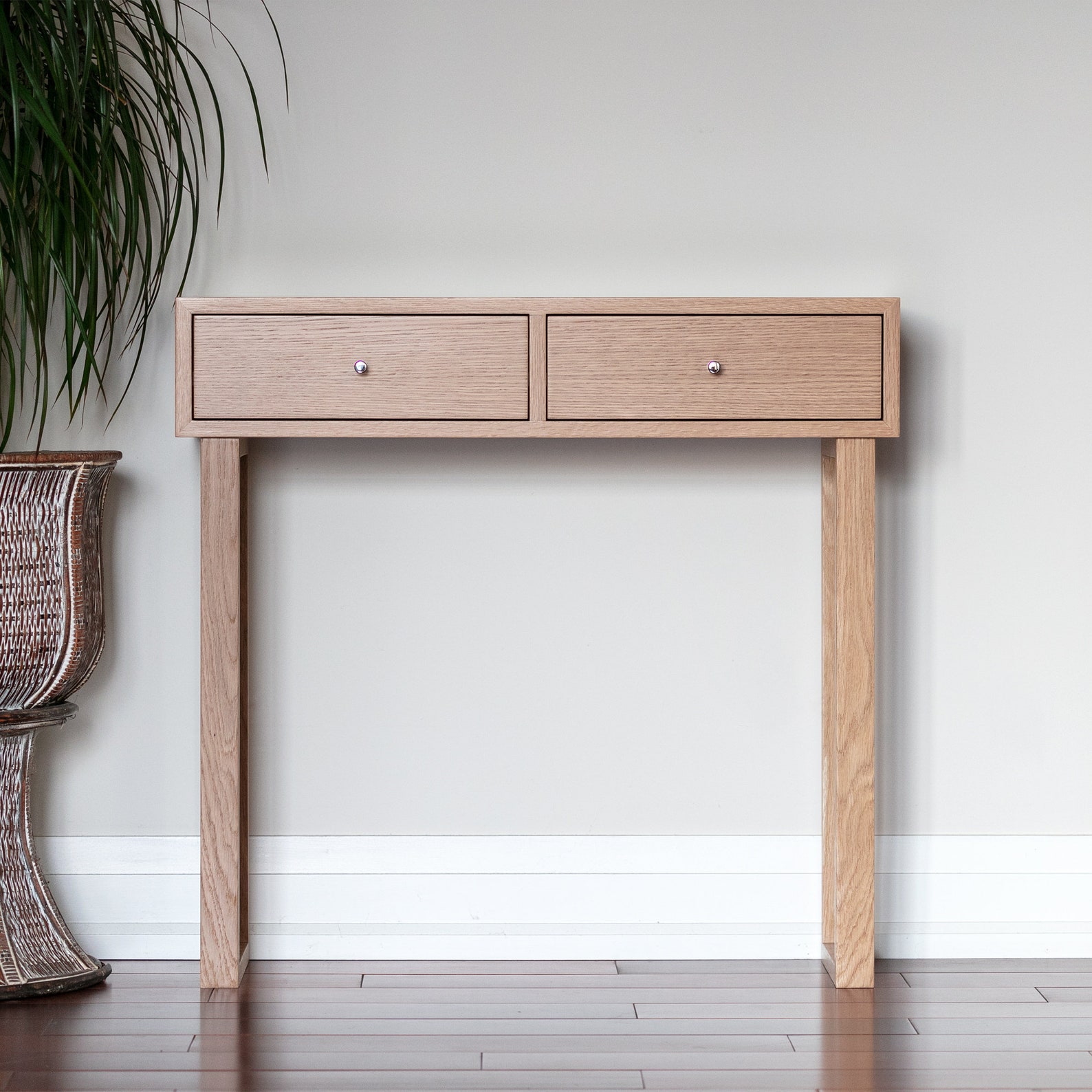 Console Table With Drawers Narrow Entryway Console Modern - Etsy