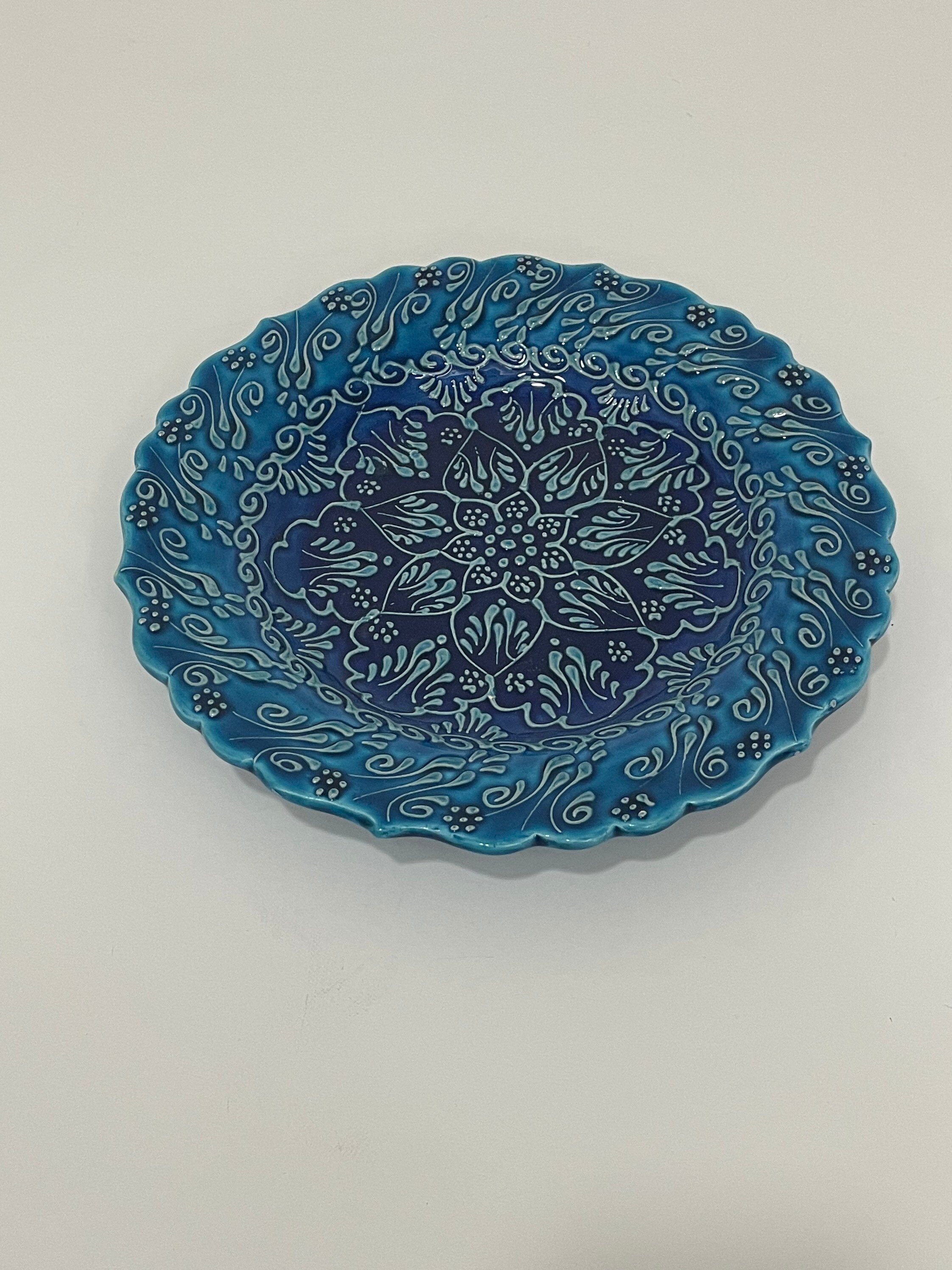 Ceramic Wall Decor Plate Porcelain Desk Top Decorative Home - Etsy