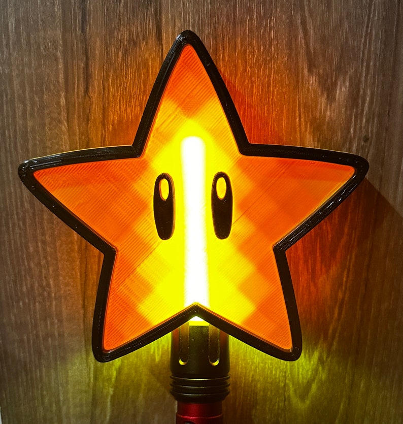3D Printed Super Mario Star Christmas Tree Topper - Etsy