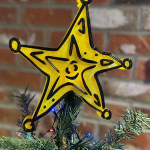 3D Printed Grinch Star Christmas Tree Topper - the Original - Etsy