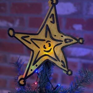 3D Printed Grinch Star Christmas Tree Topper - the Original - Etsy
