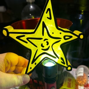 3D Printed Grinch Star Christmas Tree Topper - Etsy