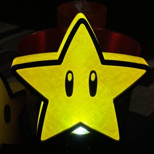 3D Printed Super Mario Star Christmas Tree Topper - Etsy