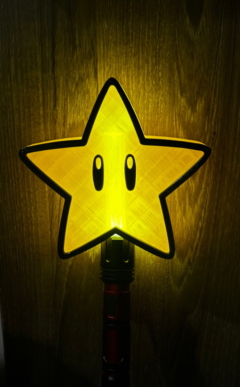 3D Printed Super Mario Star Christmas Tree Topper - Etsy UK