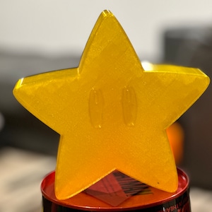 3D Printed Super Mario Star Christmas Tree Topper - Etsy