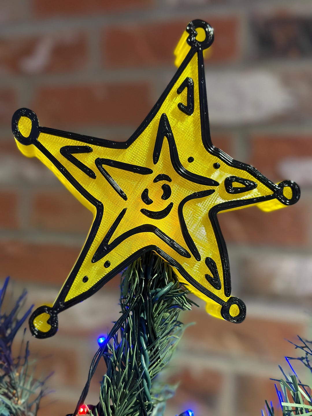 3D Printed Grinch Star Christmas Tree Topper - the Original - Etsy