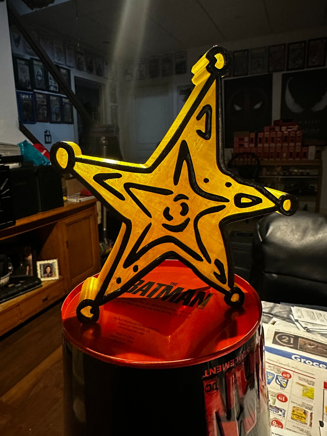 3D Printed Grinch Star Christmas Tree Topper - Etsy