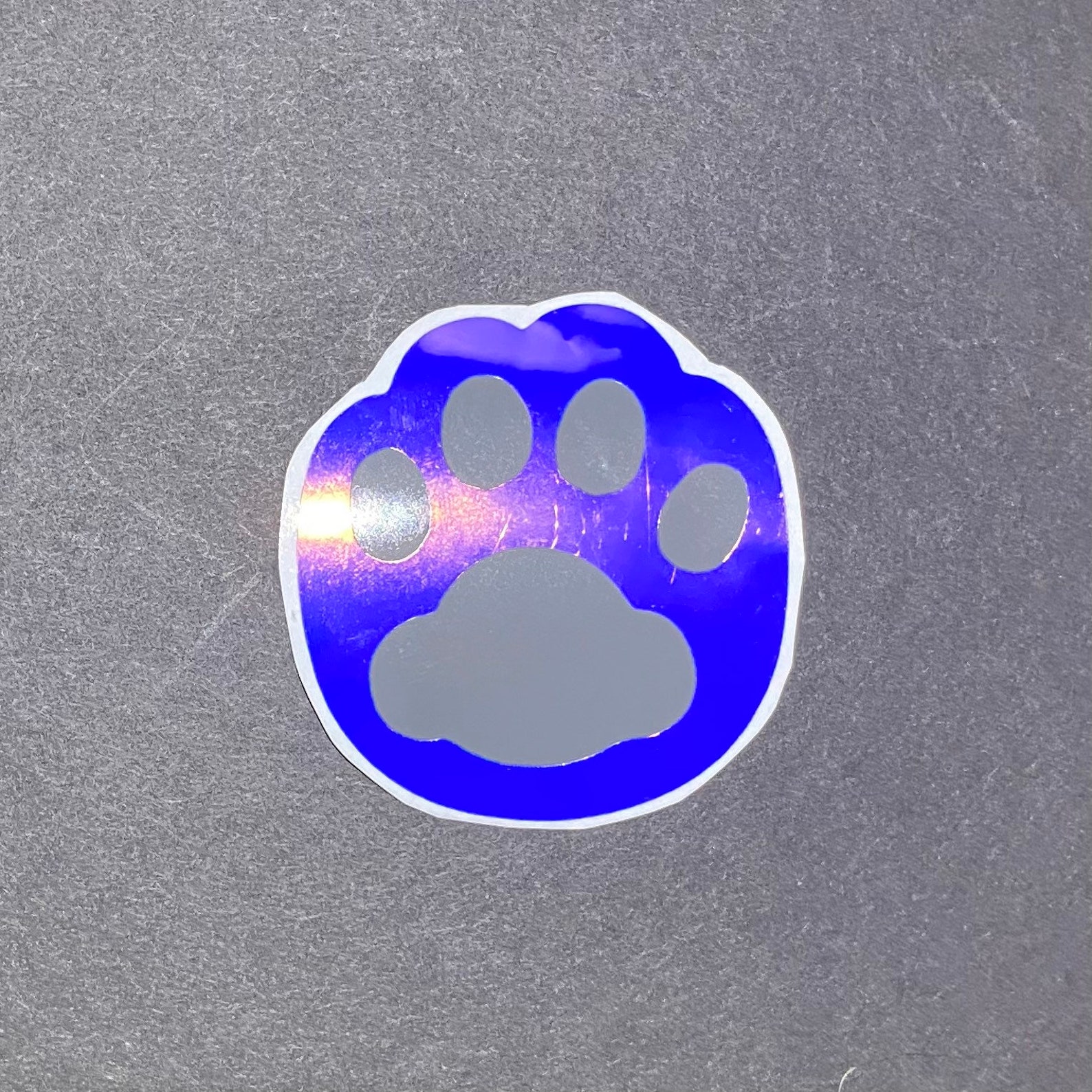 Holographic Cat Paw Print Stickers | Etsy