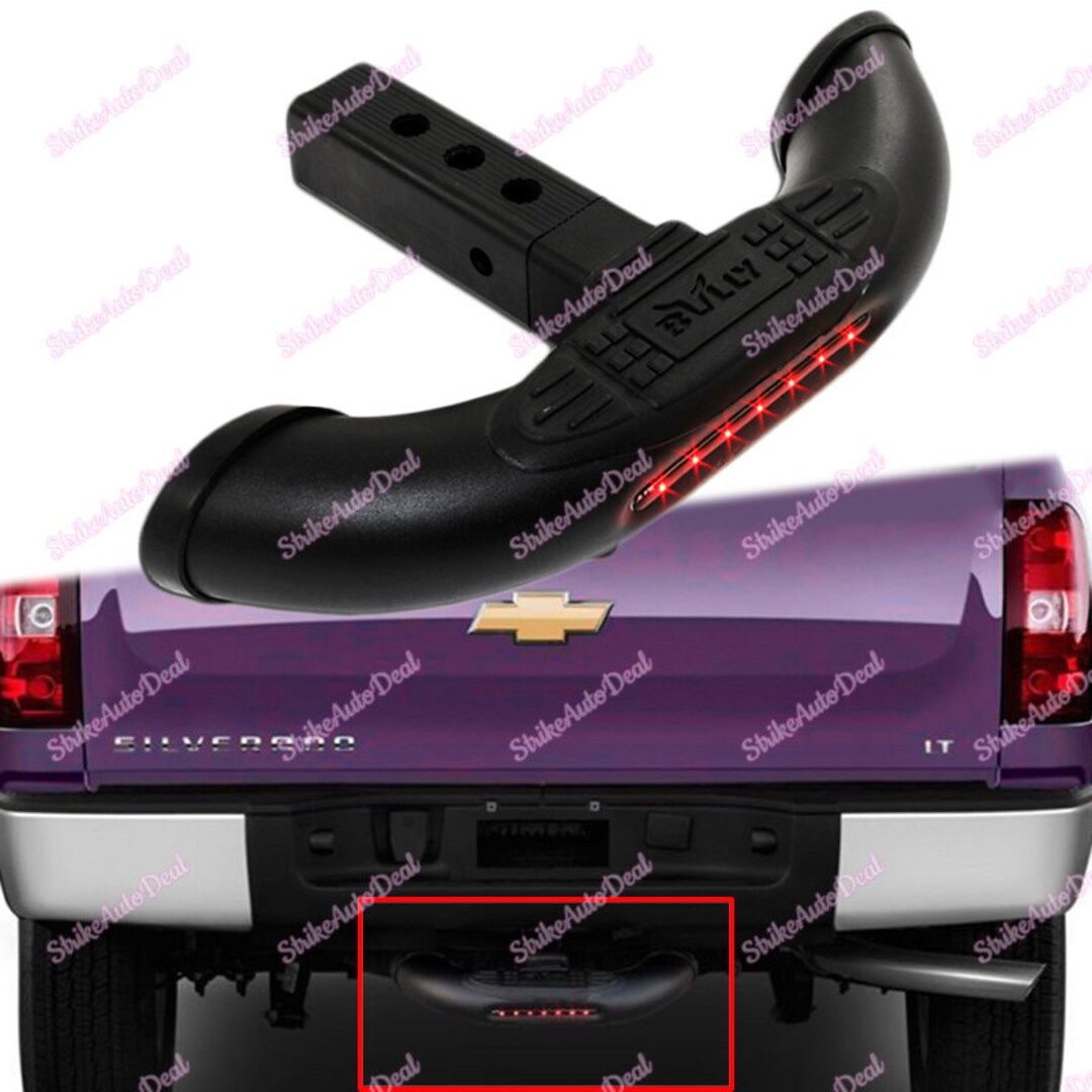 LED New Bully 1.25" or 2" Steel Black Hitch Rear Tow Trailer Led Back ...