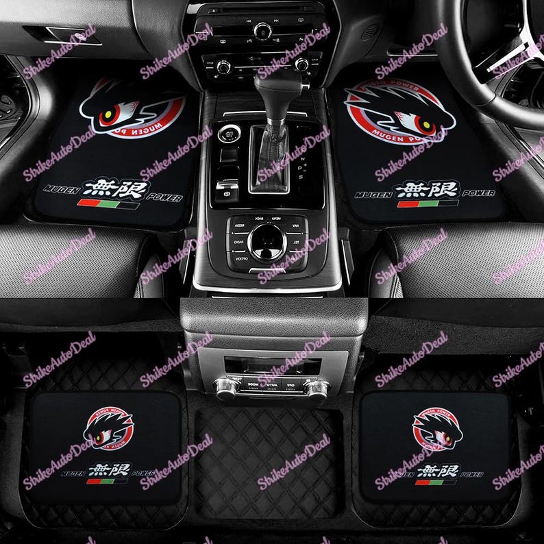 New 4pcs JDM Style Racing Fabric Floor Mats Interior Carpets Universal ...