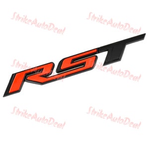 2PCS for RST Tailgate Emblem Metal Badge Sticker 3D Red & Black - Etsy