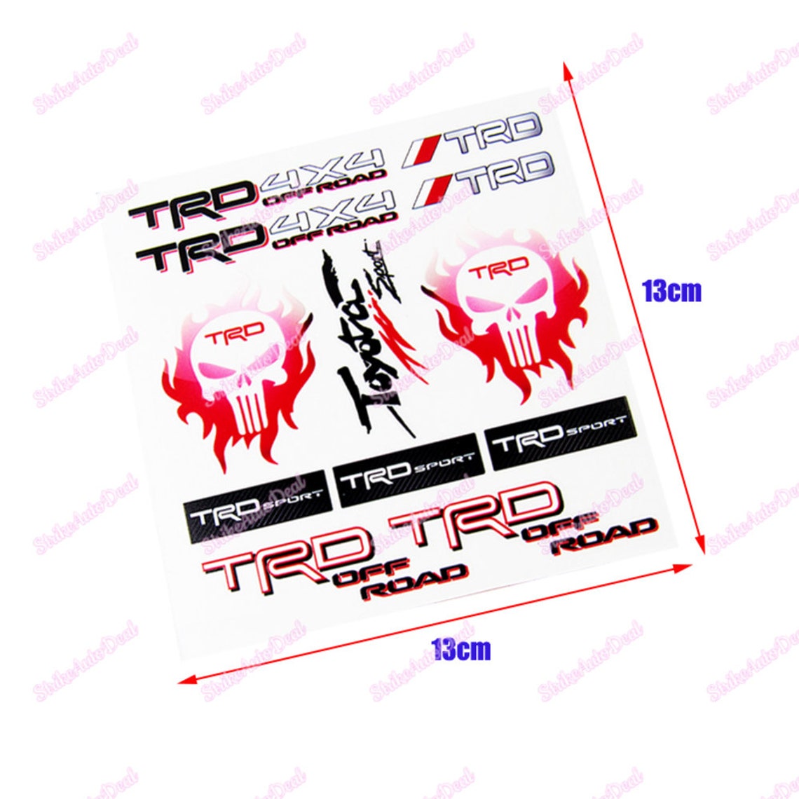 Small Reflective Decal Sticker Set Window Vinyl Fit Auto for - Etsy