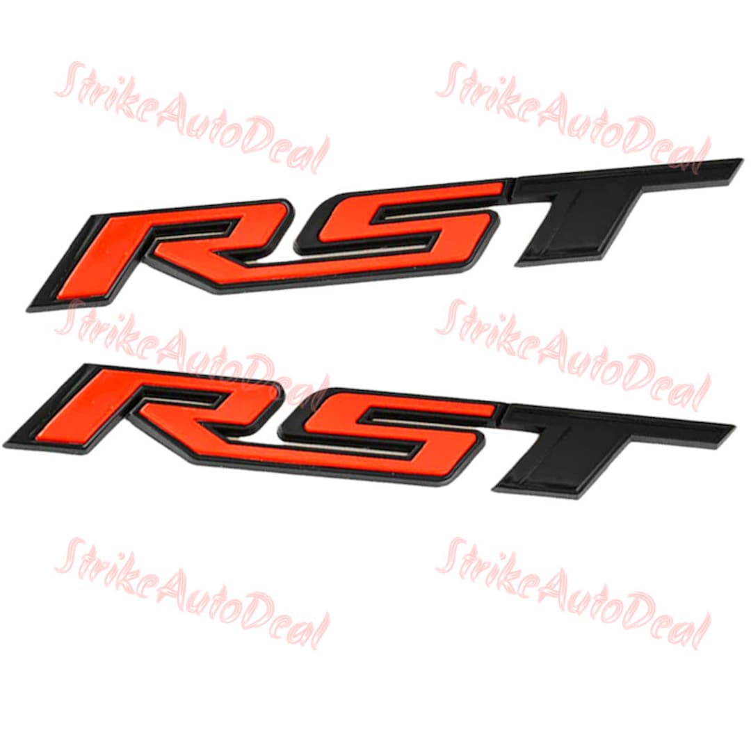 2PCS for RST Tailgate Emblem Metal Badge Sticker 3D Red & Black - Etsy
