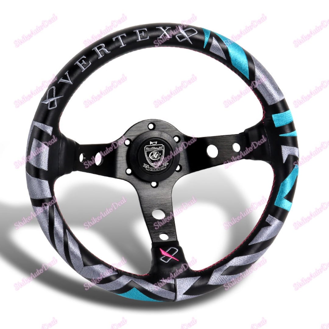 13'' Deep Dish Racing Car Drift Rally Tuning Steering Wheel With Vertex ...
