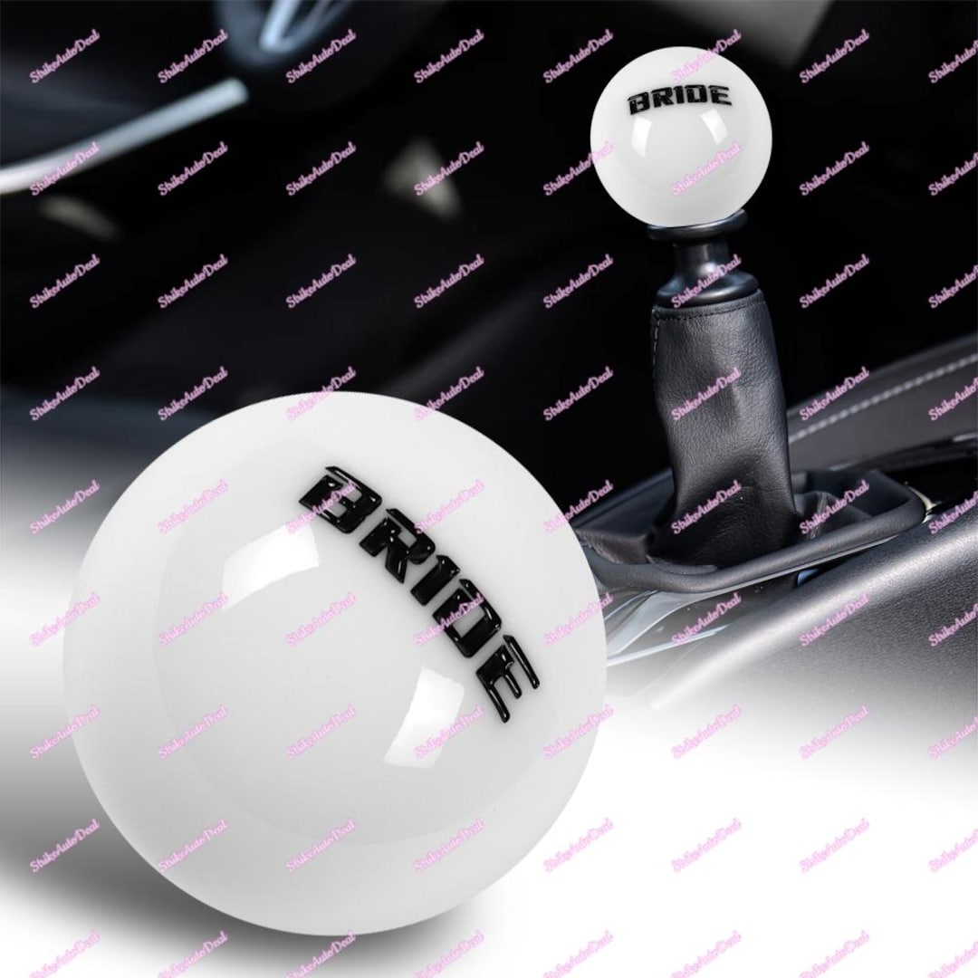 White 58mm Jdm Bride Racing Manual Gear Stick Shift Knob Lever Shifter ...
